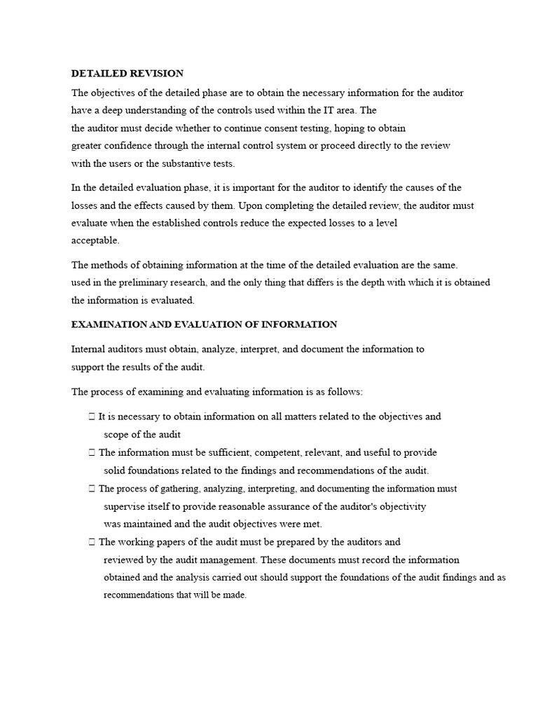 Detailed Revision | PDF | Audit | Internal Audit