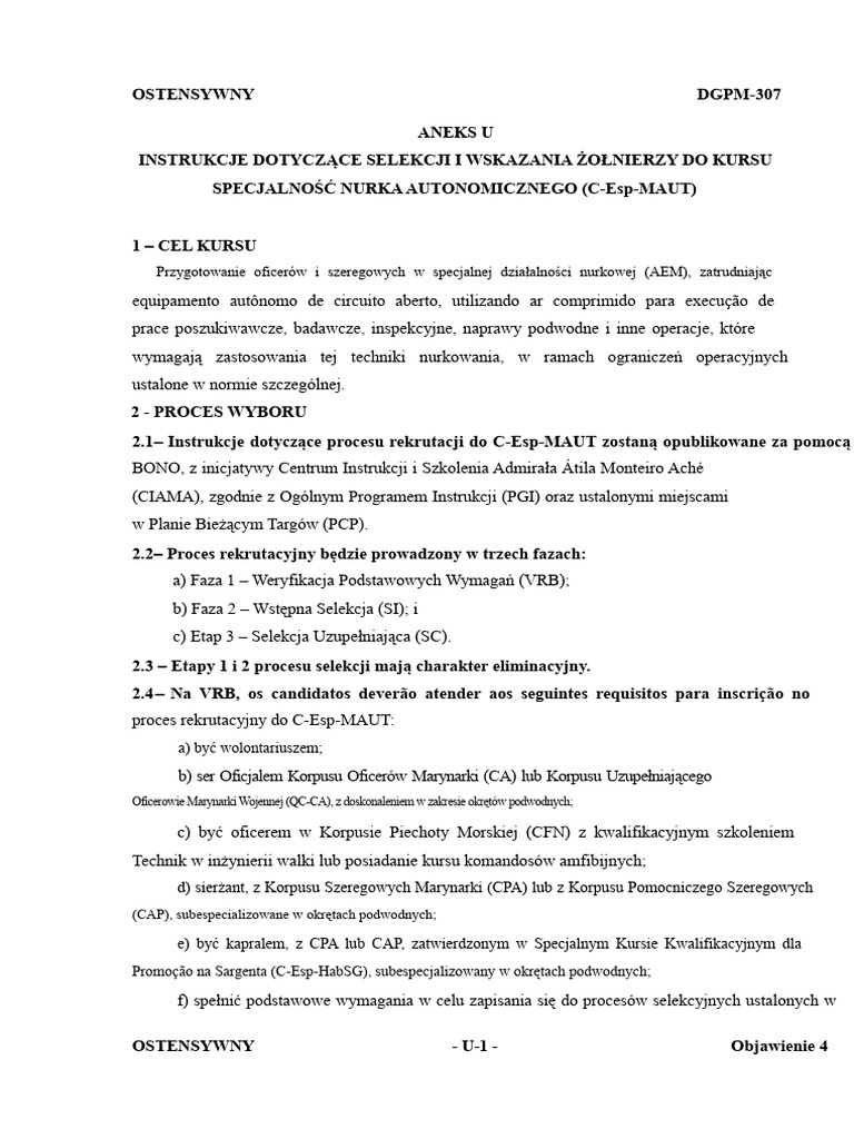 DGPM-307 - Załącznik-U - Rev.4 | PDF