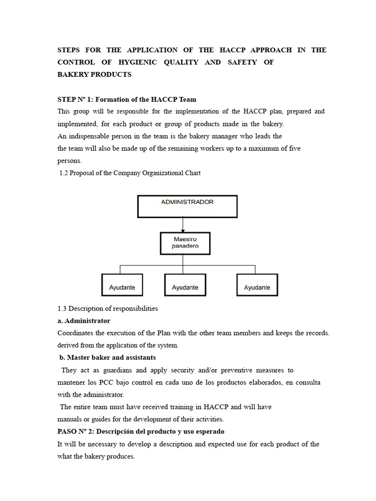 Haccp Plan Bakery | PDF | Breads | Hazards
