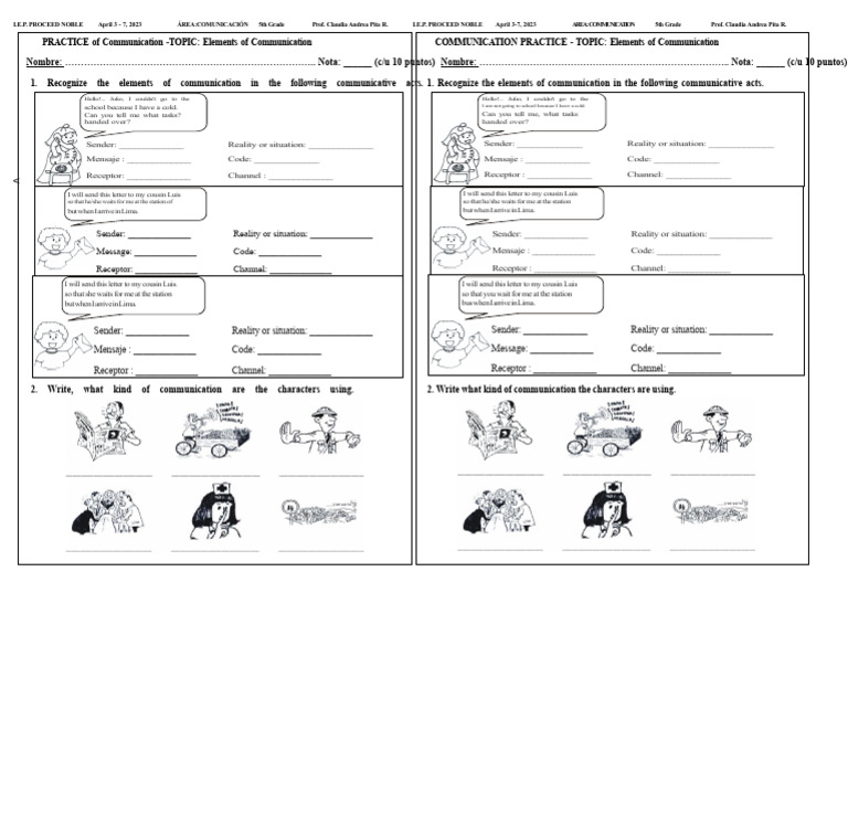 COMMUNICATION Practice 4 | PDF | Communication
