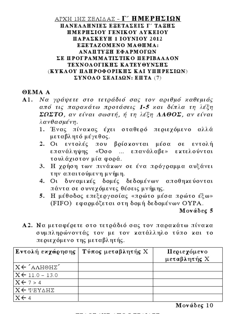 ΘΕΜΑΤΑ ΑΝΑΠΤΥΞΗ ΕΦΑΡΜΟΓΩΝ ΣΕ ΠΡΟΓΡΑΜΜΑΤΙΣΤΙΚΟ ΠΕΡΙΒΑΛΛΟΝ | PDF
