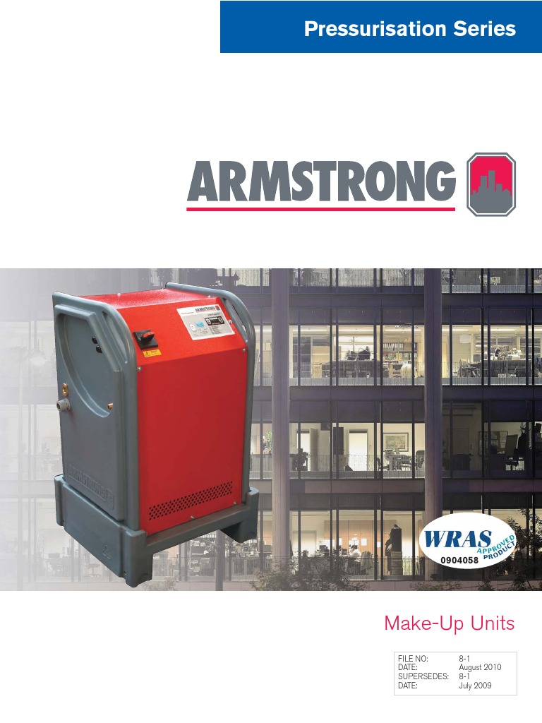 Pressurisation Units for Sealed Systems | PDF | Pump | Valve