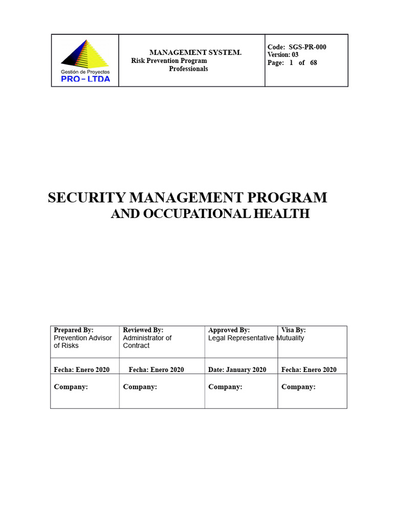 SGS-PR-000 Risk Prevention Program 12 Elements Last | PDF ...