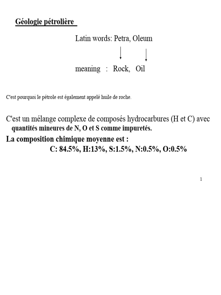 Composition et propriétés du pétrole brut | PDF | Hydrocarbures | Alcane