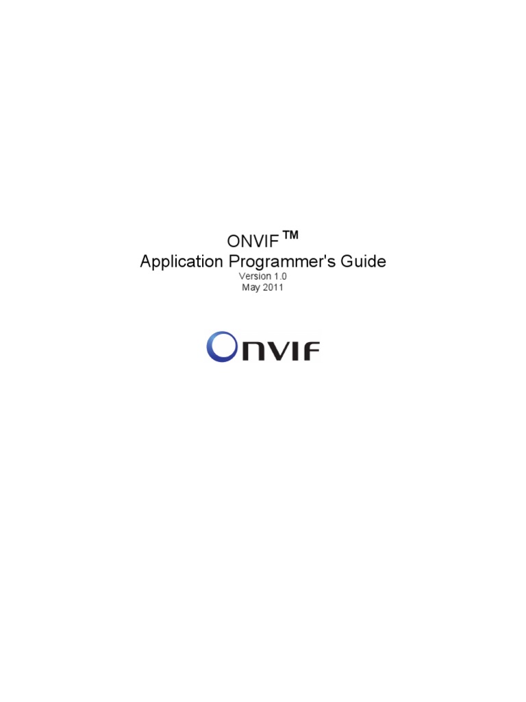 ONVIF WG-APG-Application Programmer's Guide | PDF | Ip Address | Computer Network