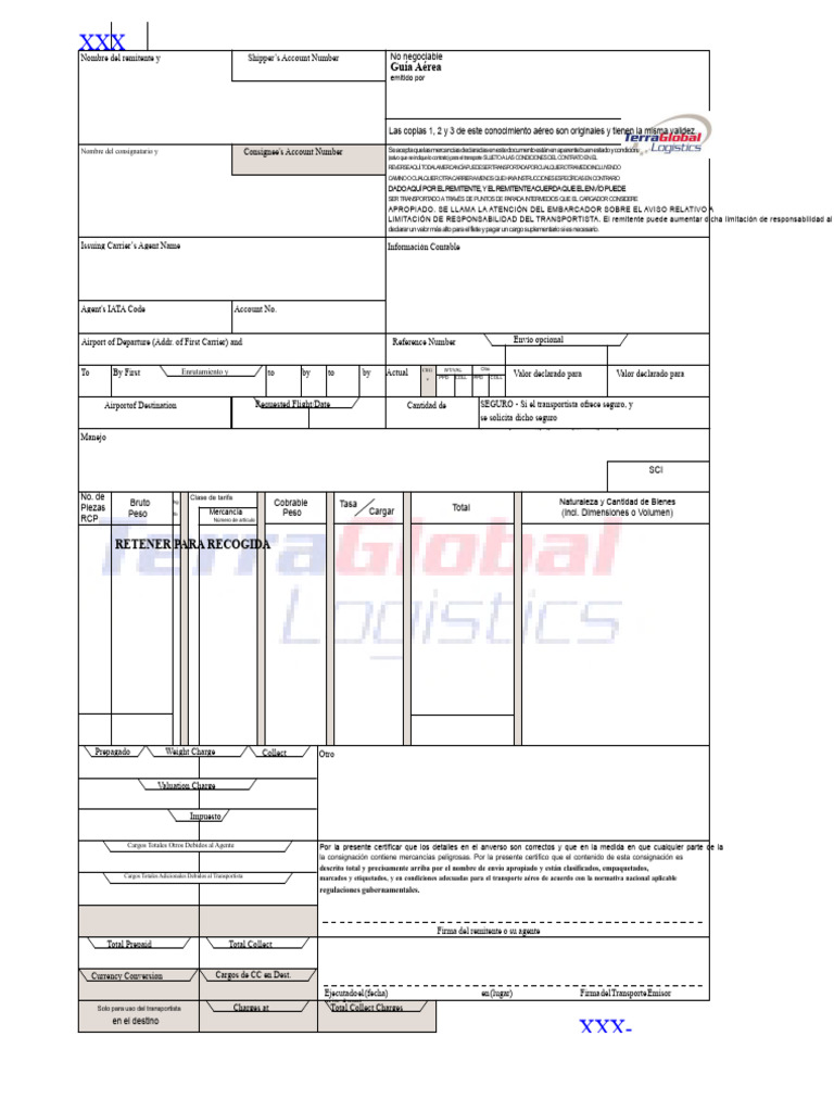 Air WayBill PDF | PDF