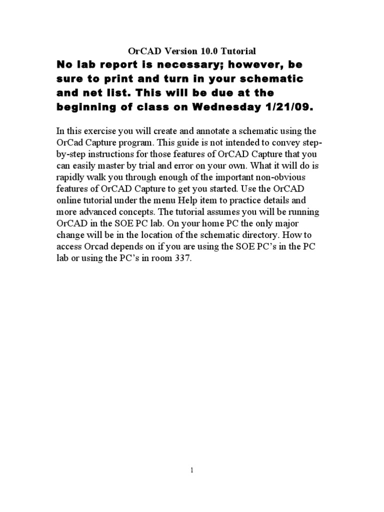 Orcad 10.0 Tutorial | PDF | Digital Technology | Electronic Engineering