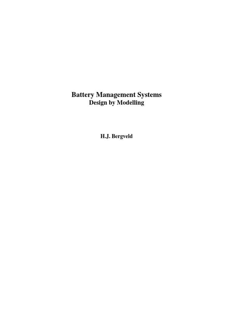 Thesis Bergveld | PDF | Battery Charger | Battery (Electricity)