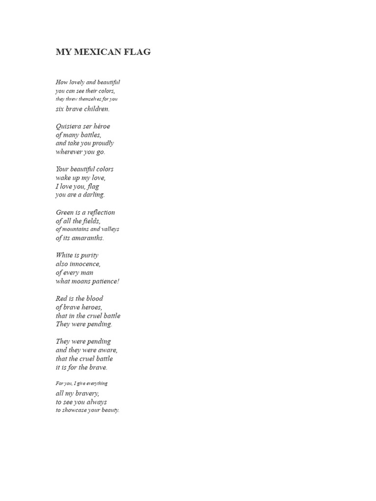 Poetry To The Flag 2 | PDF | Red