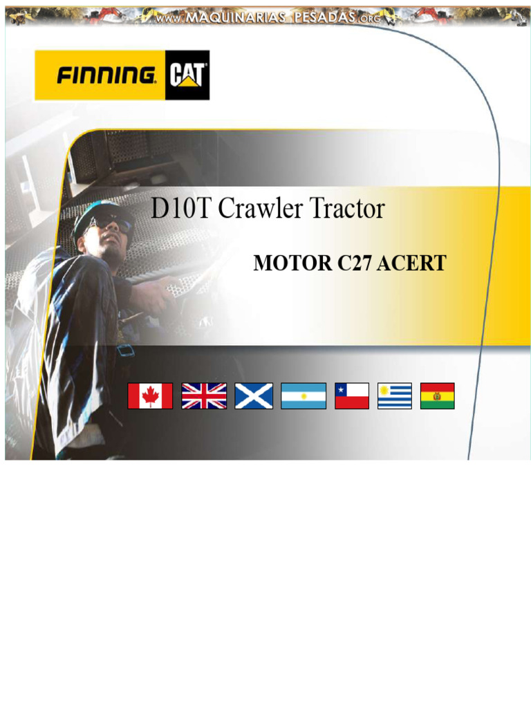 Motor Course c27 Acert Caterpillar D10T Track Tractor | PDF | Engines ...