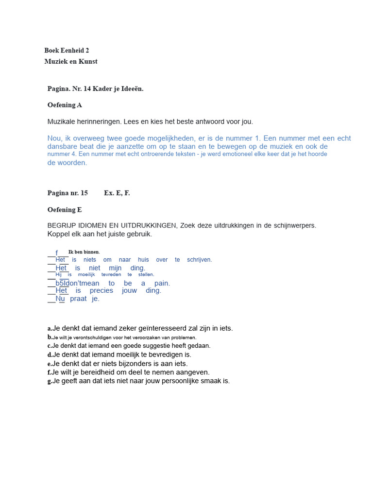 Boek Top 1 Eenheid 2 | PDF