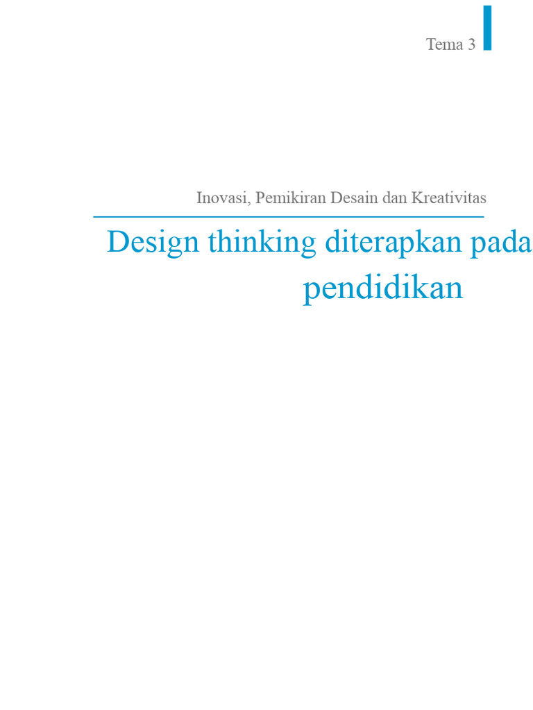 Penerapan Design Thinking dalam Pendidikan | PDF