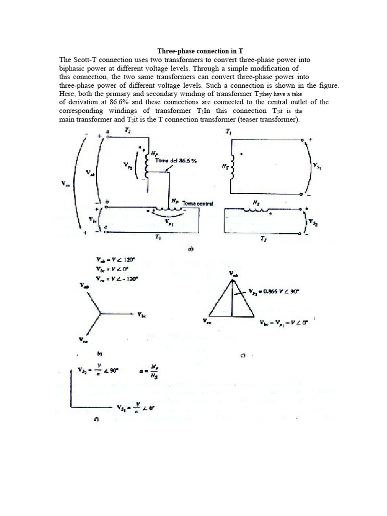 Three-Phase T Connection | PDF