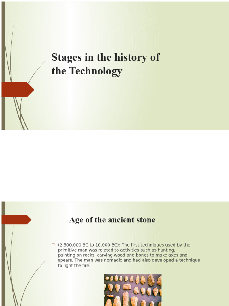 History of Technology Stages Explained | PDF | Energy Development | Tools