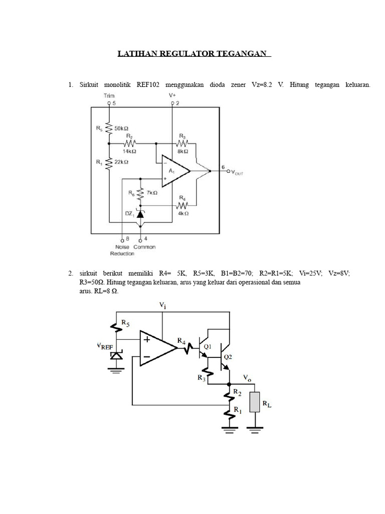 Latihan Pengatur Tegangan-1 | PDF