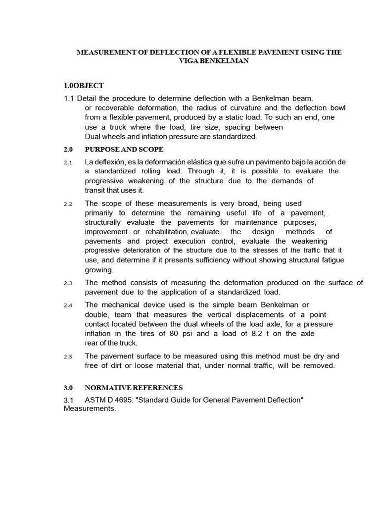 Benkelman Beam | PDF | Beam (Structure) | Road Surface