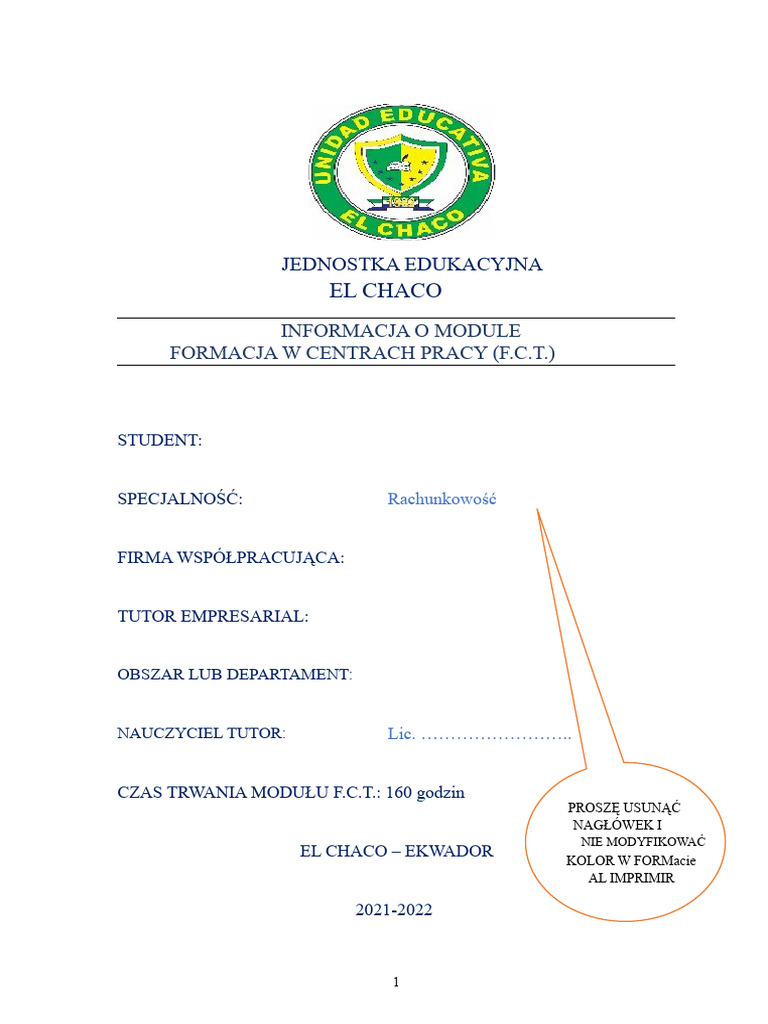 Ostatni Raport FCT 2023 2023 | PDF