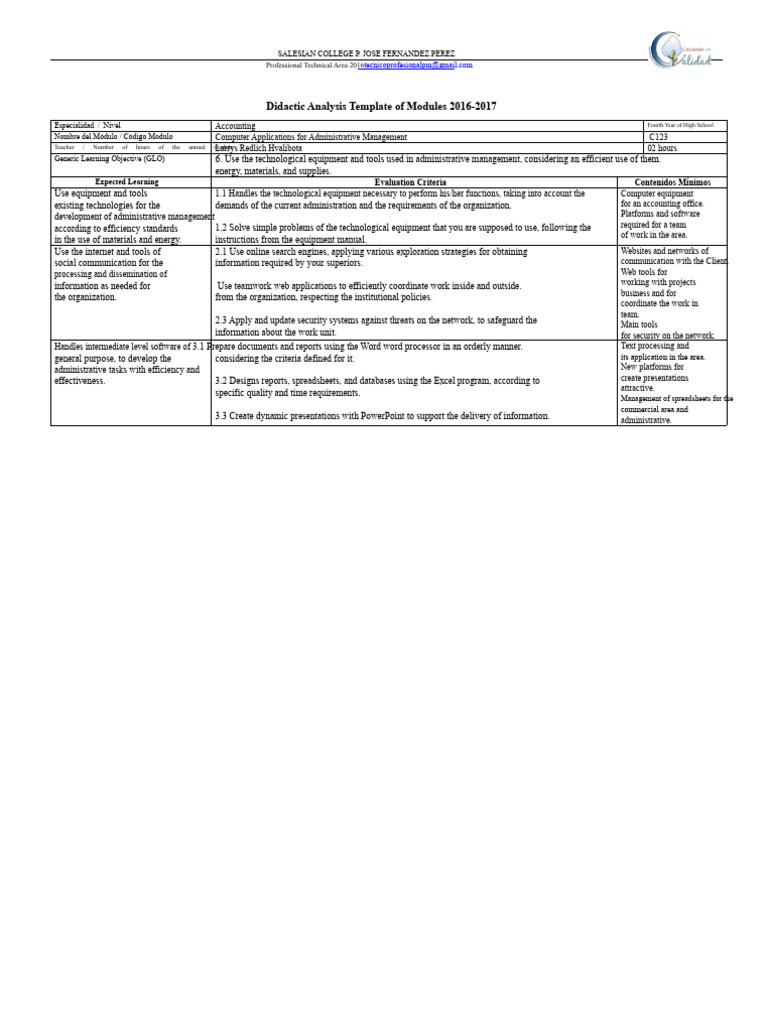 4B Computer Applications For Administrative Management - Didactic ...