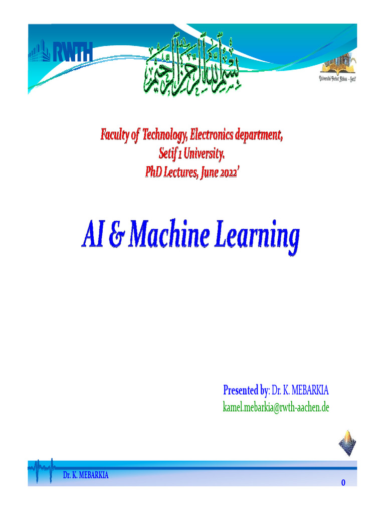 AI&Machine Learning PHD | PDF | Machine Learning | Deep Learning