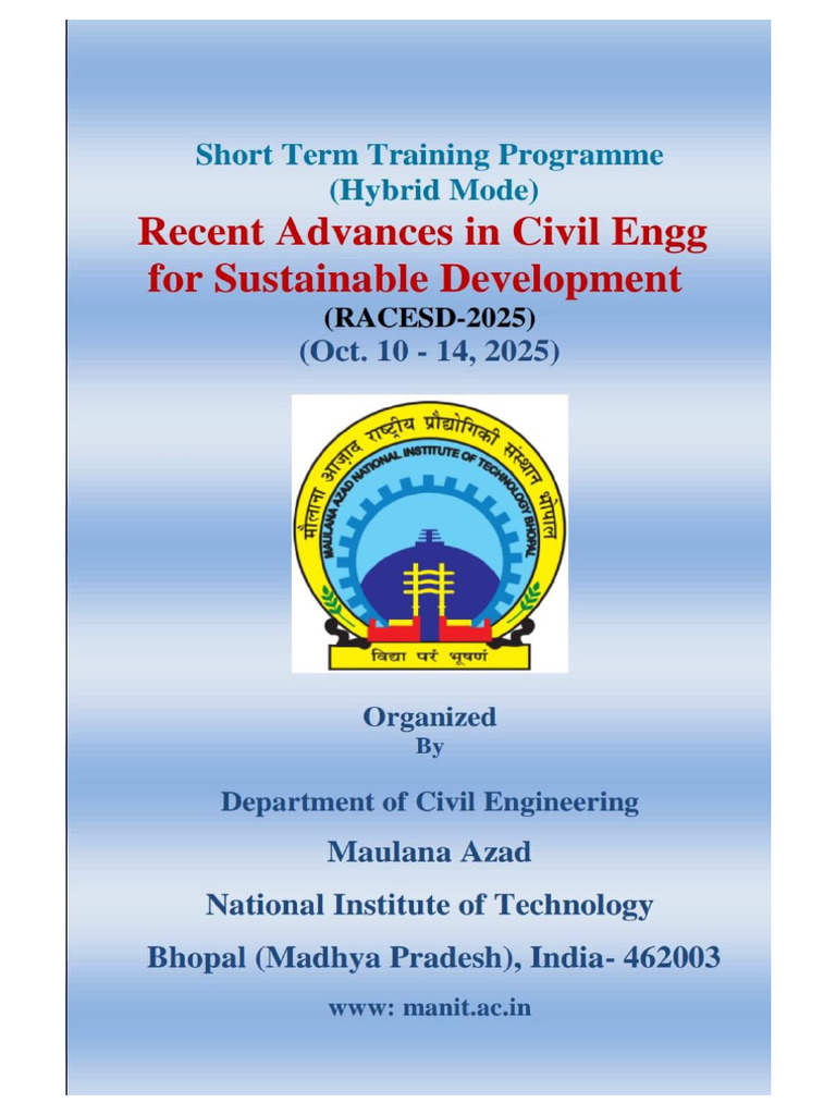 Media Report Short Term Training Programe Civil Department Maint OCT ...