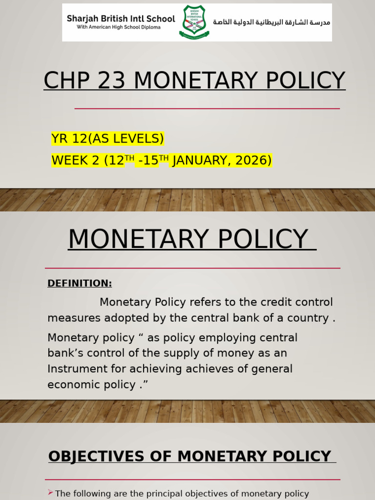 CHP 23 Monetary-Policy | PDF | Monetary Policy | Open Market Operation