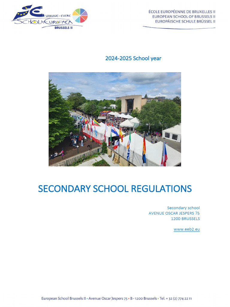 School Regulations en 2024 2025 | PDF | Cafeteria | Physical Education