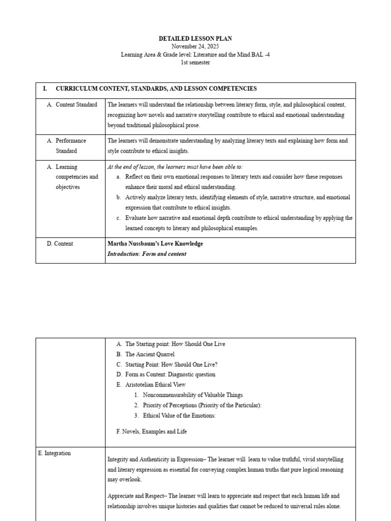 Literary Form and Ethical Insight Analysis | PDF | Narrative | Truth