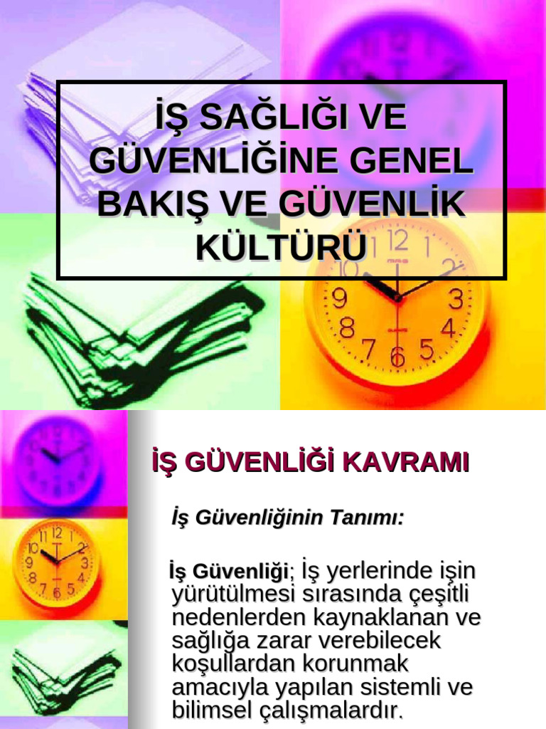 Isg Genel Bakis Ve Guv Kulturu | PDF