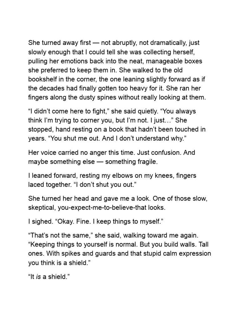 She Turned Away First - Not Abruptly | PDF