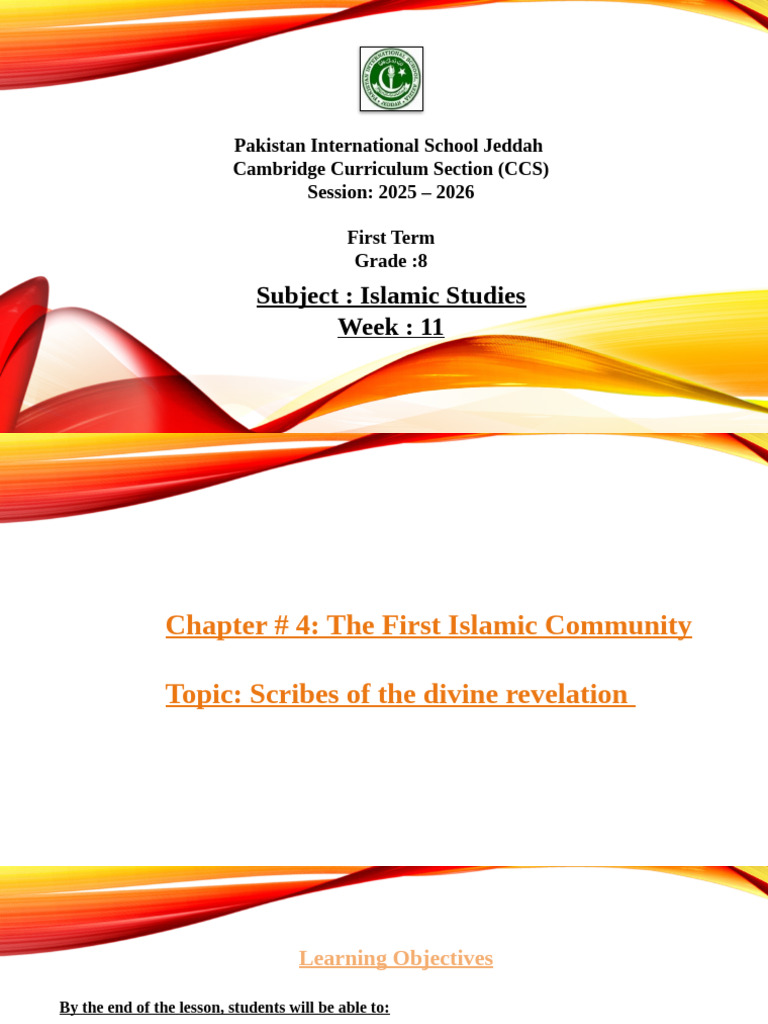 GR. 8 Week -11 Chapter -4 Scribes of the Divine Revelation | PDF ...