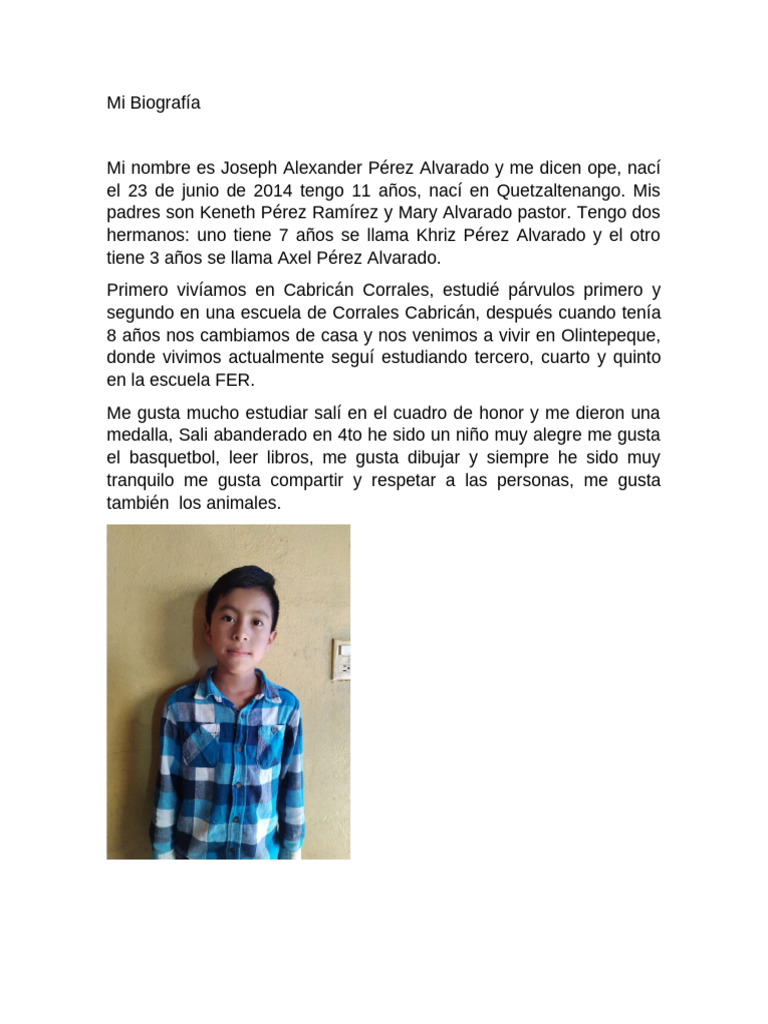 Mi Biografía | PDF