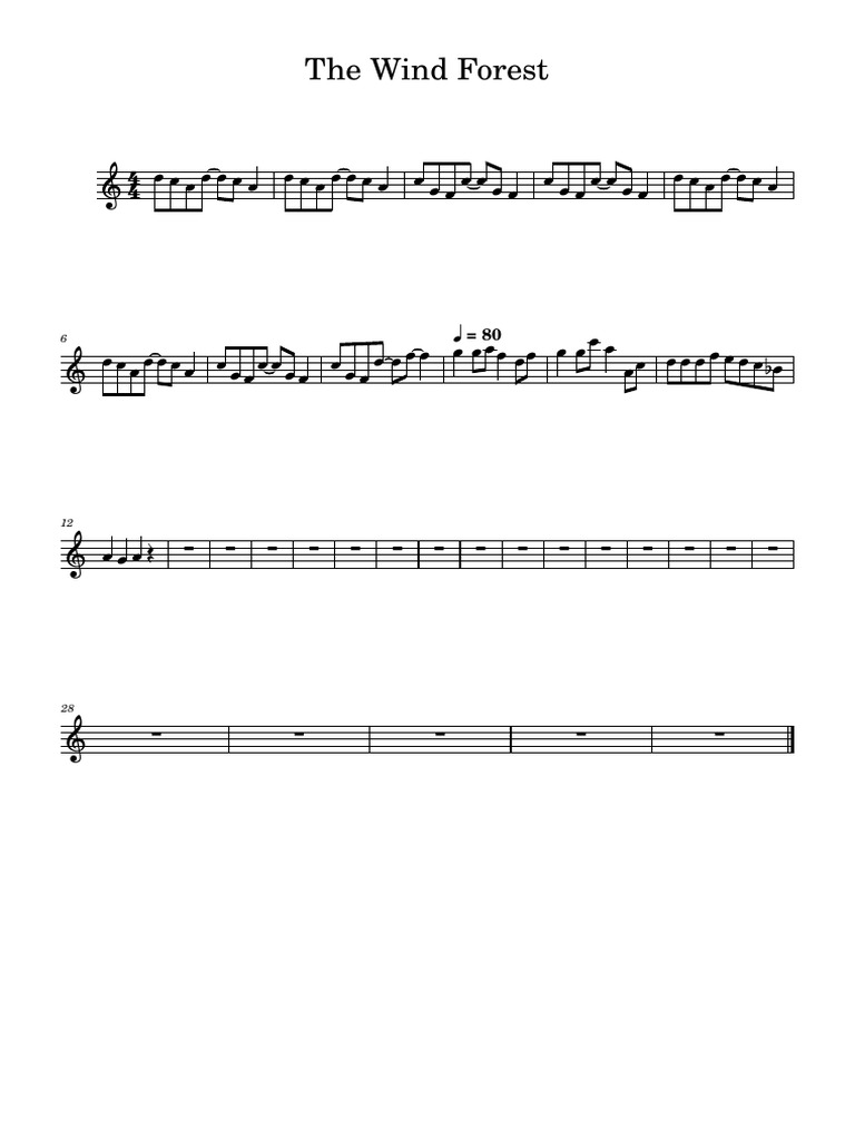 The Wind Forest Overview | PDF