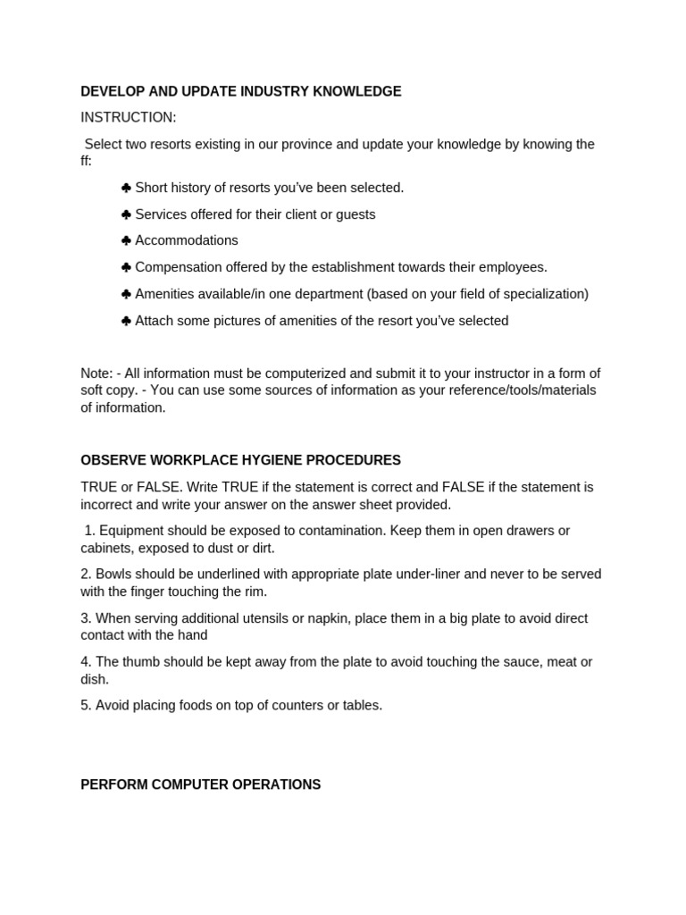 Common Competency Questionnaire | PDF | Keyboard Shortcut | Control Key