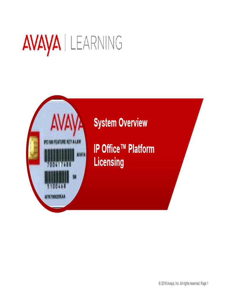 Avaya 77200 - 06 - IP - Office - Licensing | PDF | Internet | Software