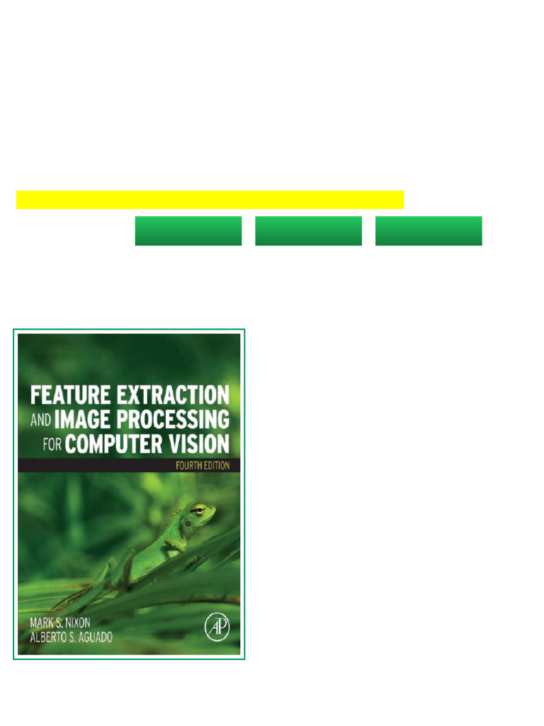 (Ebook) Feature extraction and image processing for computer vision by Aguado, Alberto S.; Nixon ...