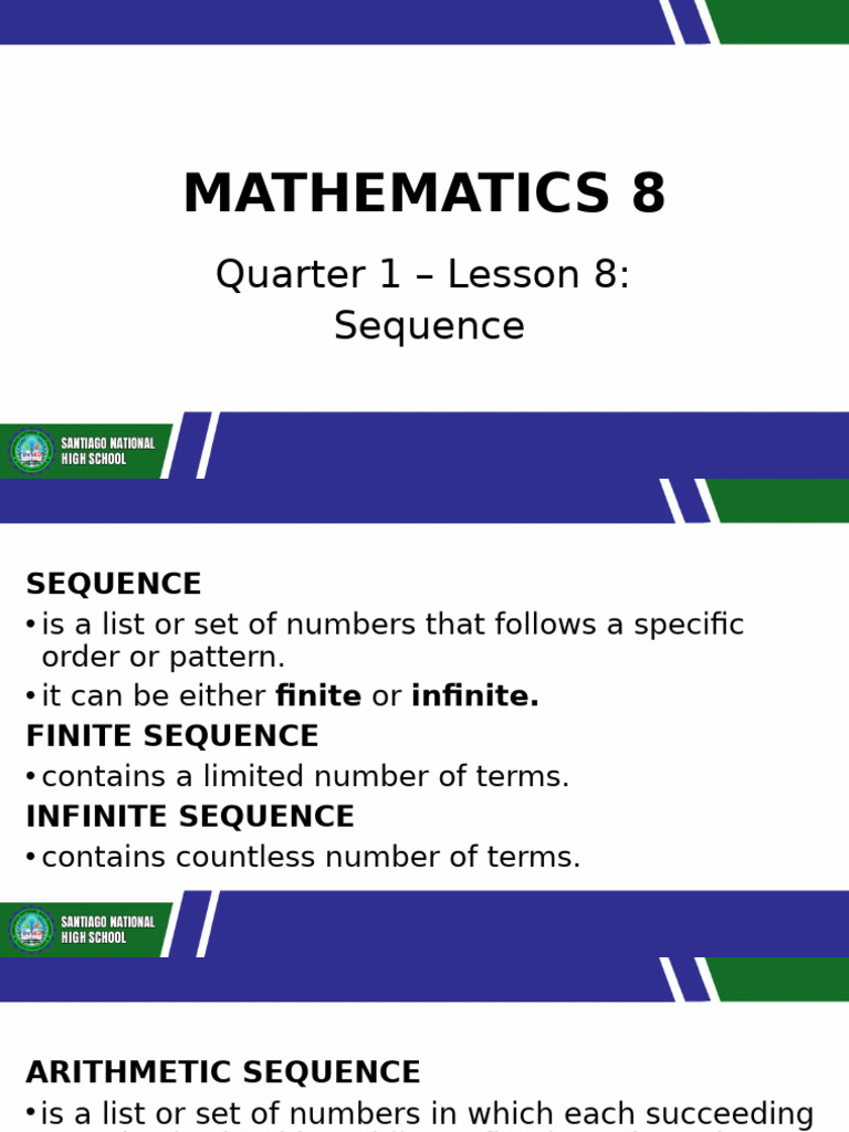 Q1 L8 - SEQUENCE | PDF