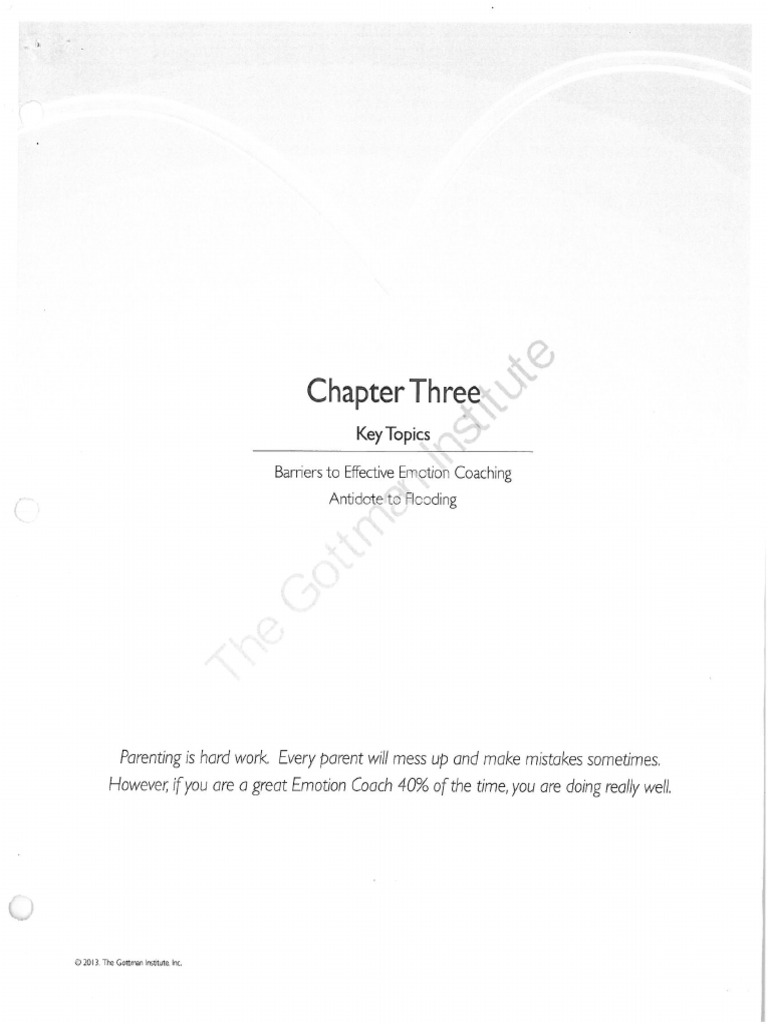 Emotion Coaching Chapter 3 | PDF