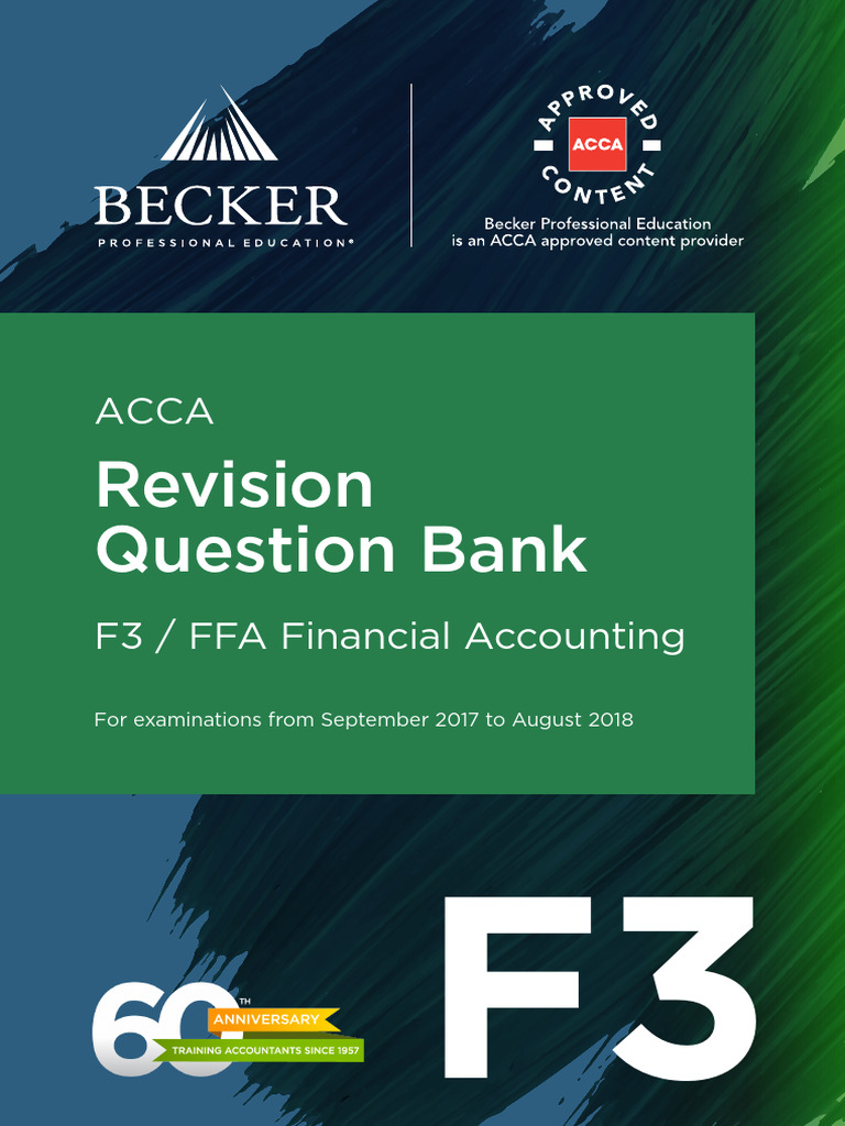 Becker F3 Revision Kit | PDF | Depreciation | Debits And Credits