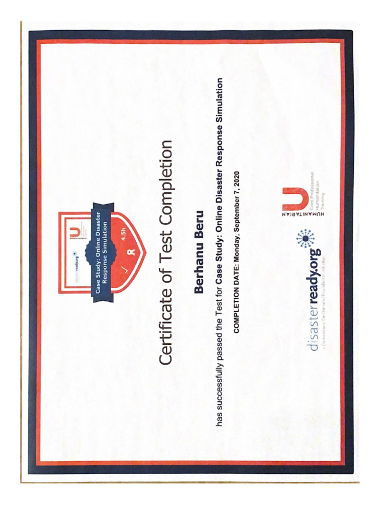 Case Study Online Disaster Response Simulation G | PDF