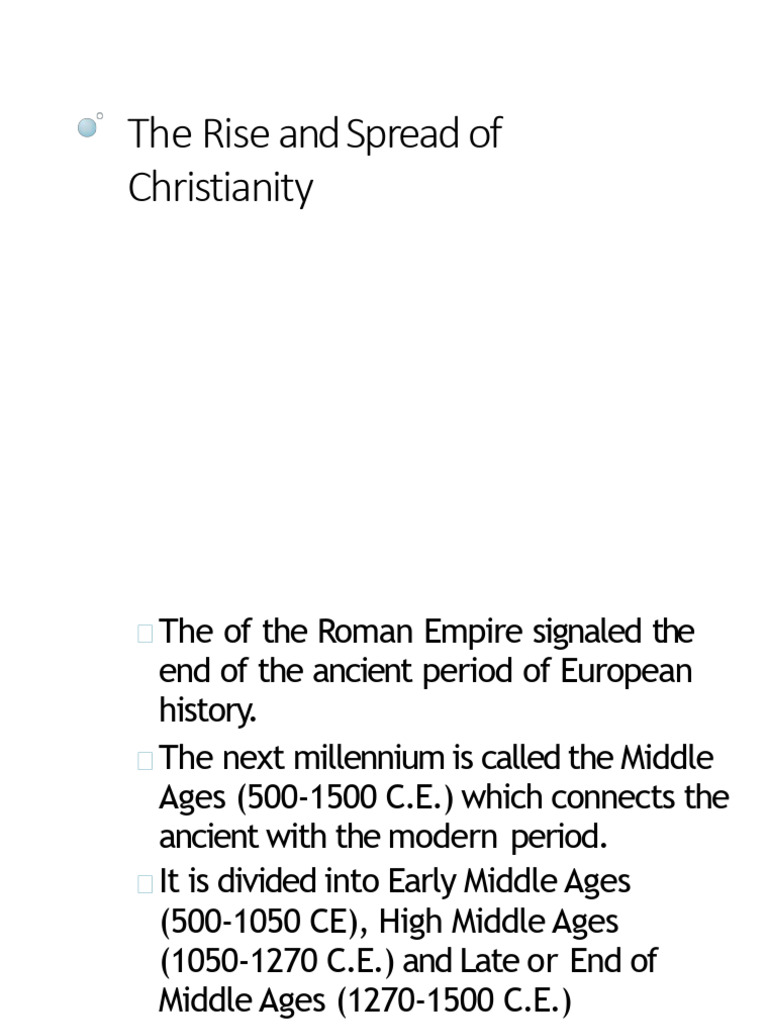 The Growth of Christianity in the Middle Ages | PDF | Jesus | Christian ...