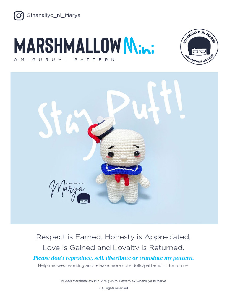 Ginansilyo Ni Marya Marshmallow | PDF | Crochet | Weaving