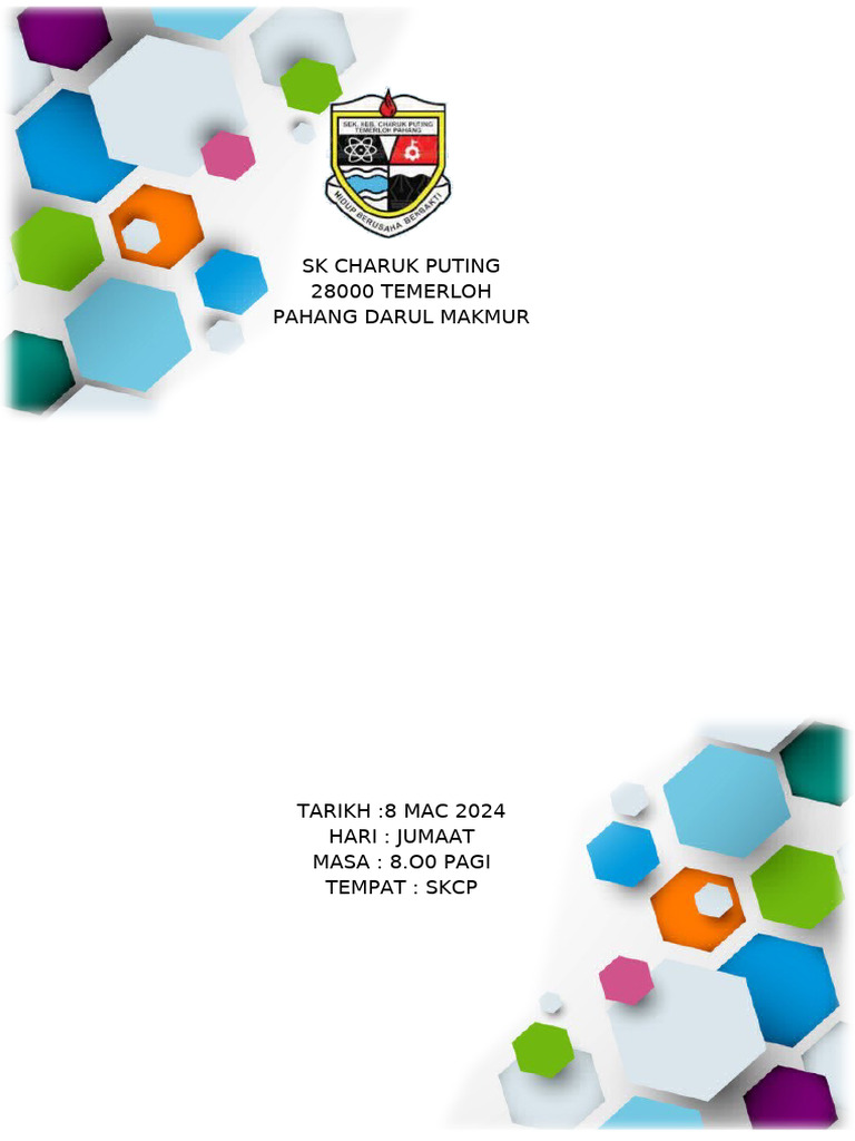 Orientasi Tahun 1 SK Charuk Puting | PDF