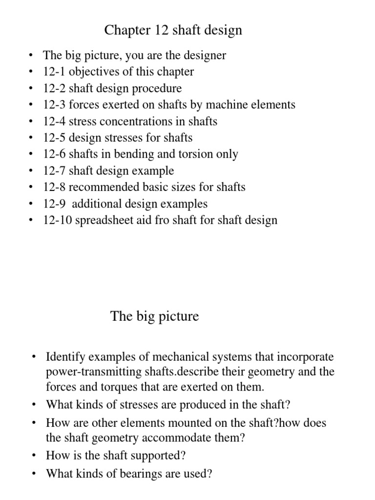 Shaft Design | PDF | Stress (Mechanics) | Gear