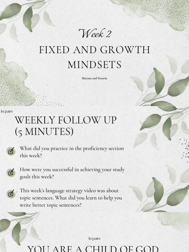 Week 2 English Connect | PDF | Mindset | Learning