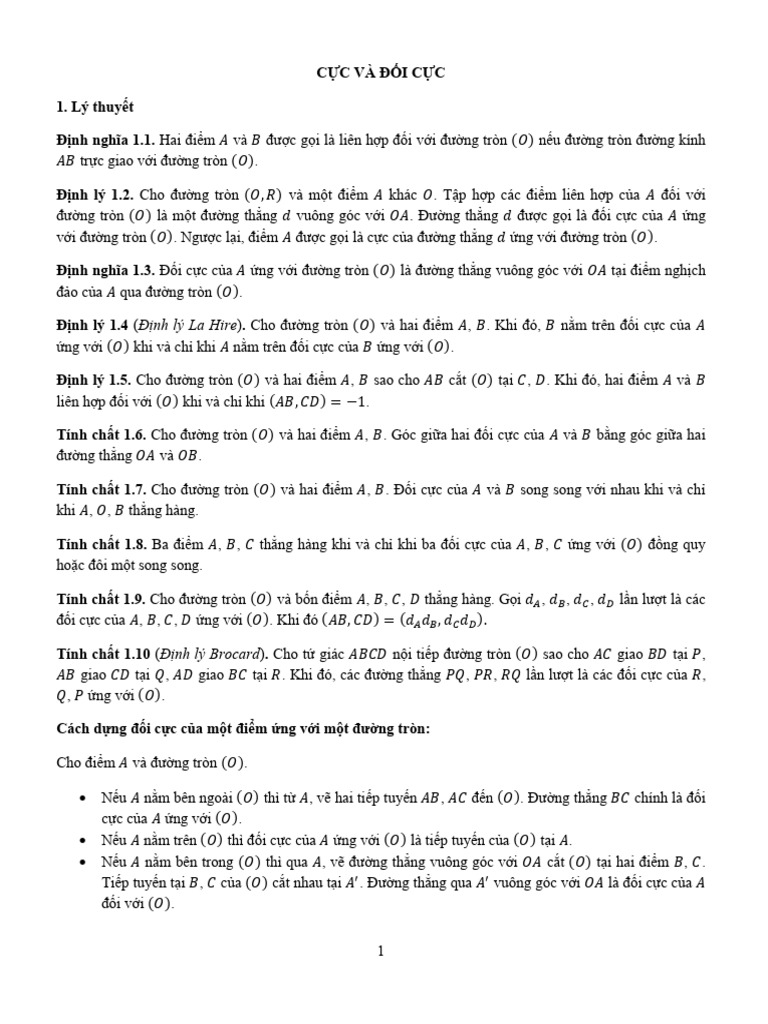 10A2 - Cực và đối cực | PDF