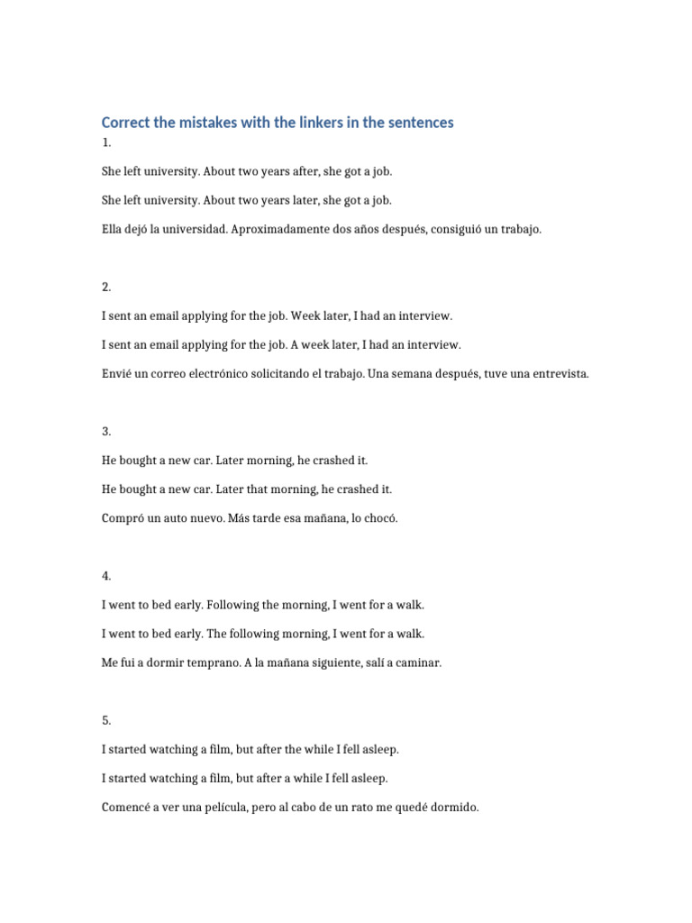 Correct Linkers | PDF