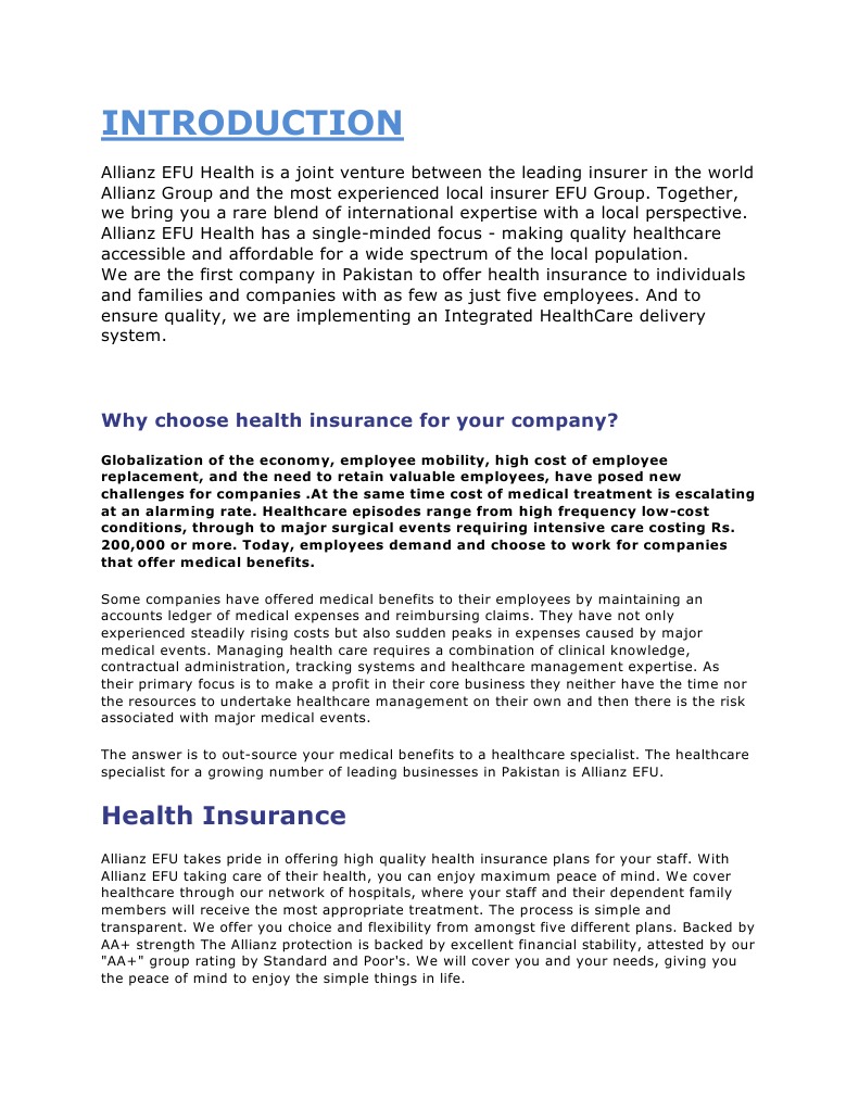 Efu Health Insurance | PDF | Health Care | Insurance