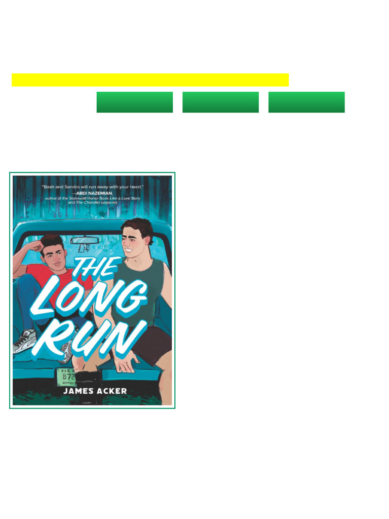 The Long Run 1st Edition James Acker online reading | PDF