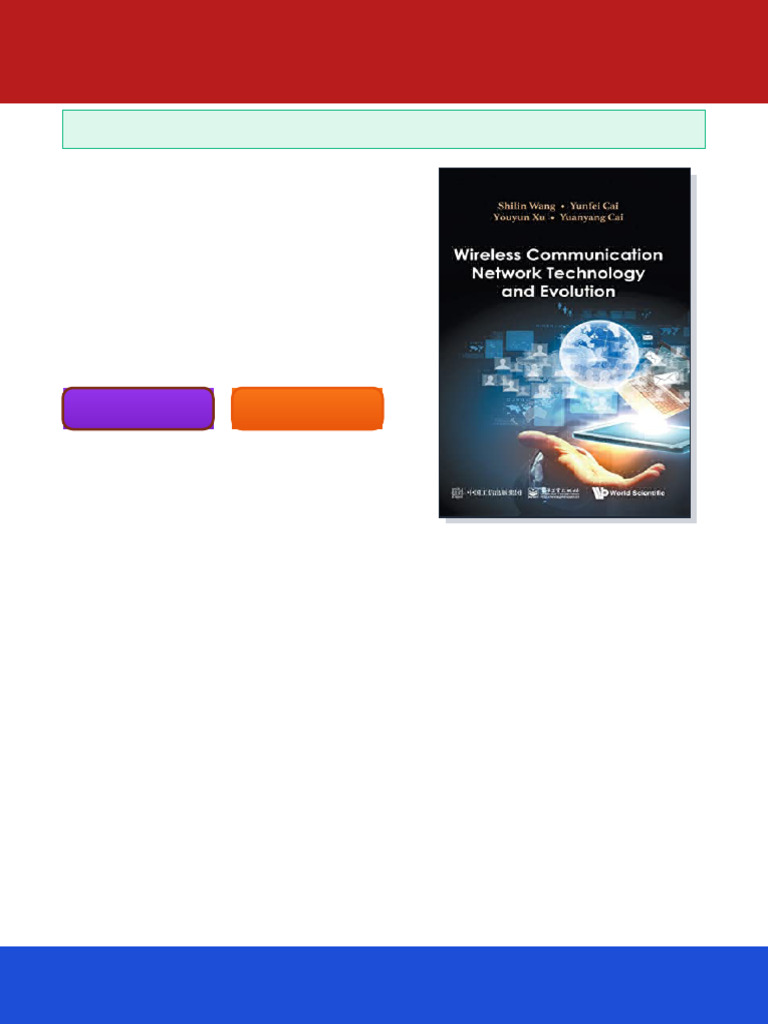 Wireless Communication Network Technology and Evolution First Edition Shilin Wang digital ...