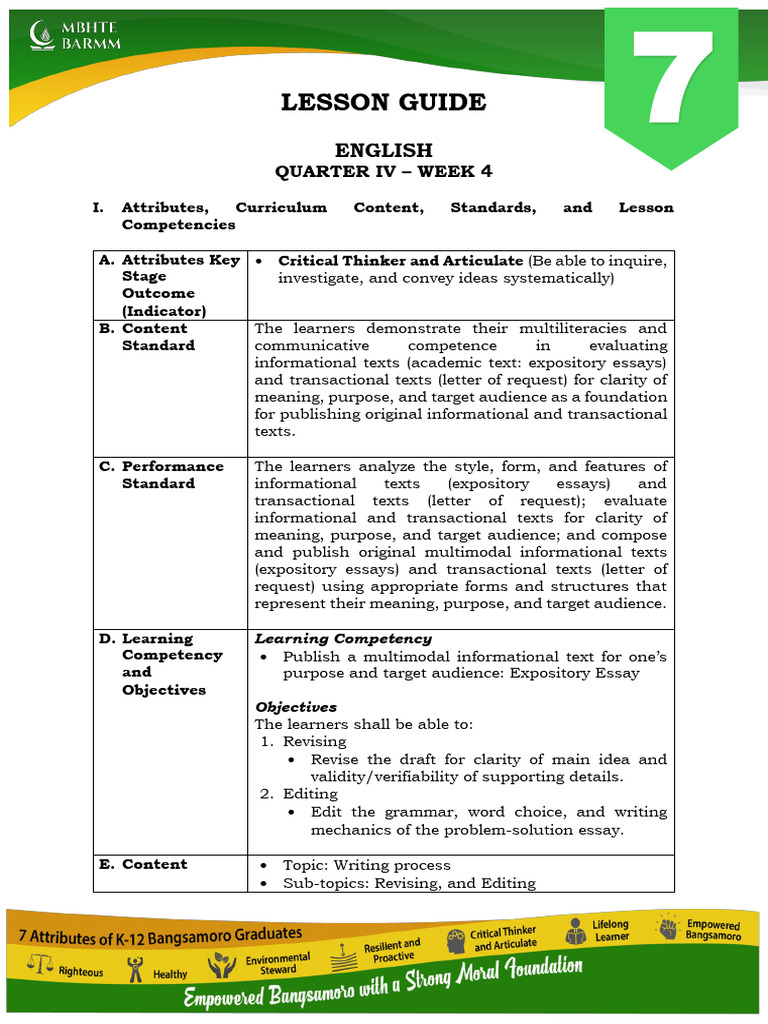 LG_G7_eng_Q4_W4 | PDF | Editing | Proofreading